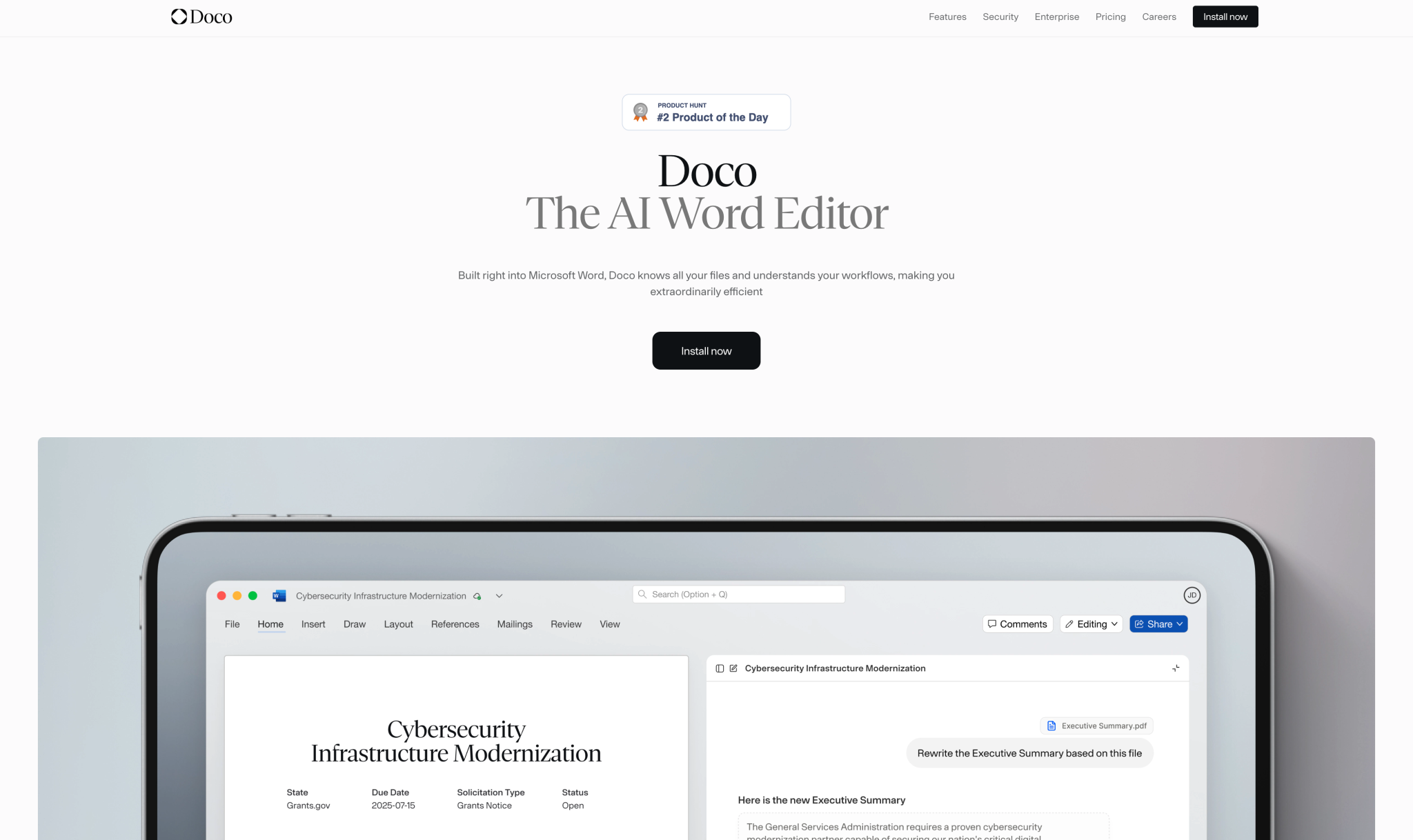 Doco: AI editor for Microsoft Word | ChatGate