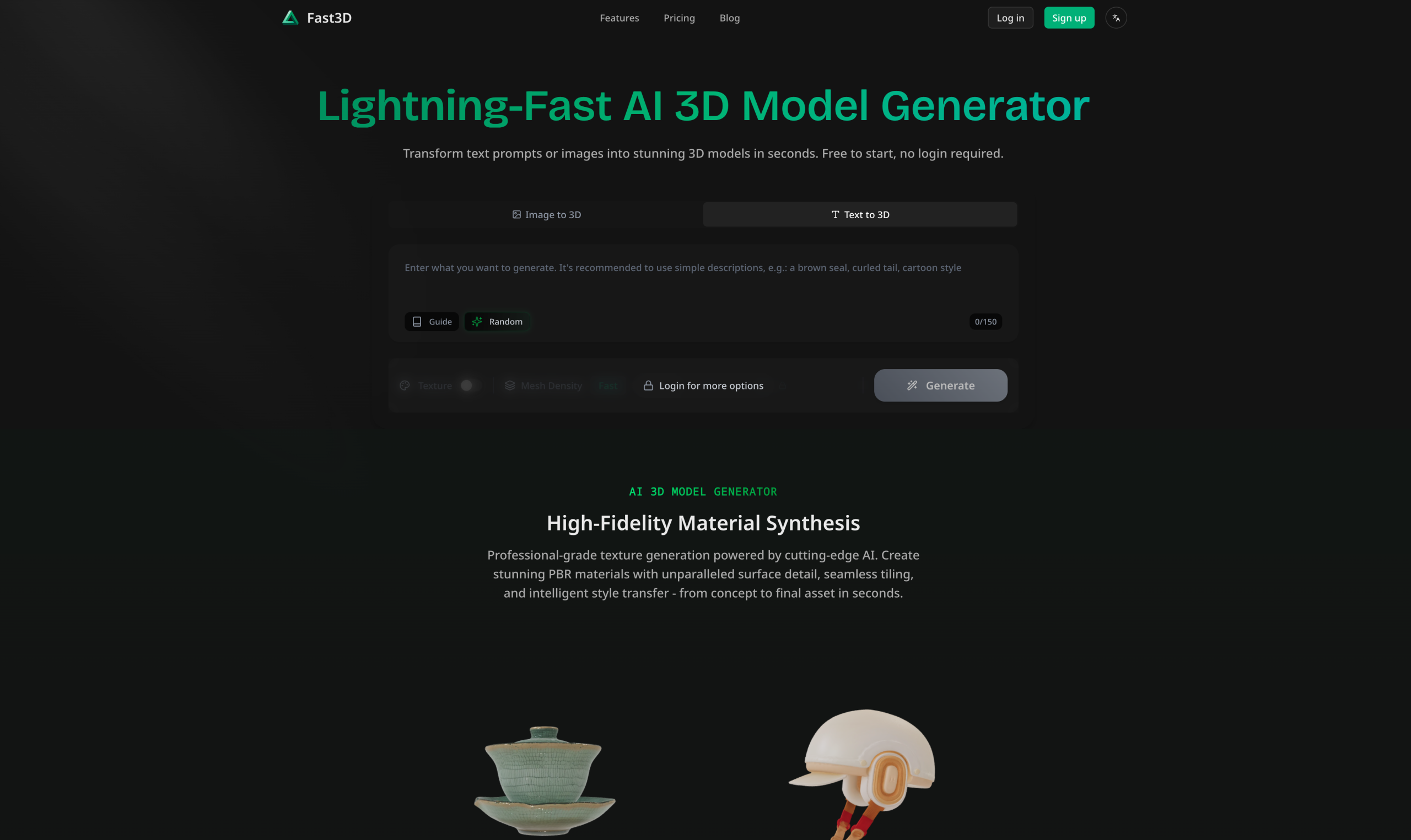 Fast3D: Text/Image to 3D Models in Seconds | ChatGate