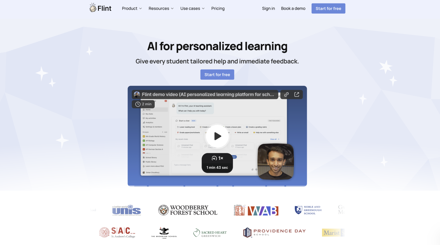 Flint: The All-in-One AI Platform for Personalized Learning in Schools