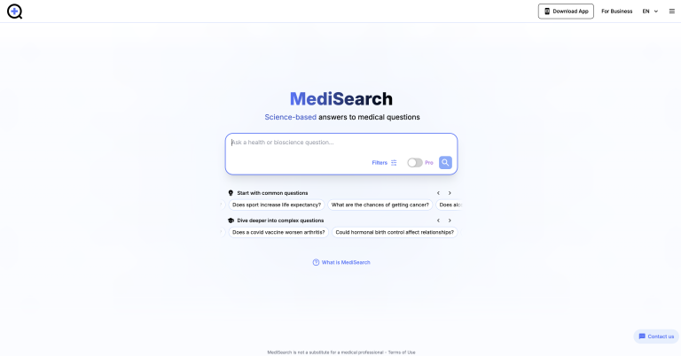 MediSearch: Science-Backed Answers to Health Questions | ChatGate