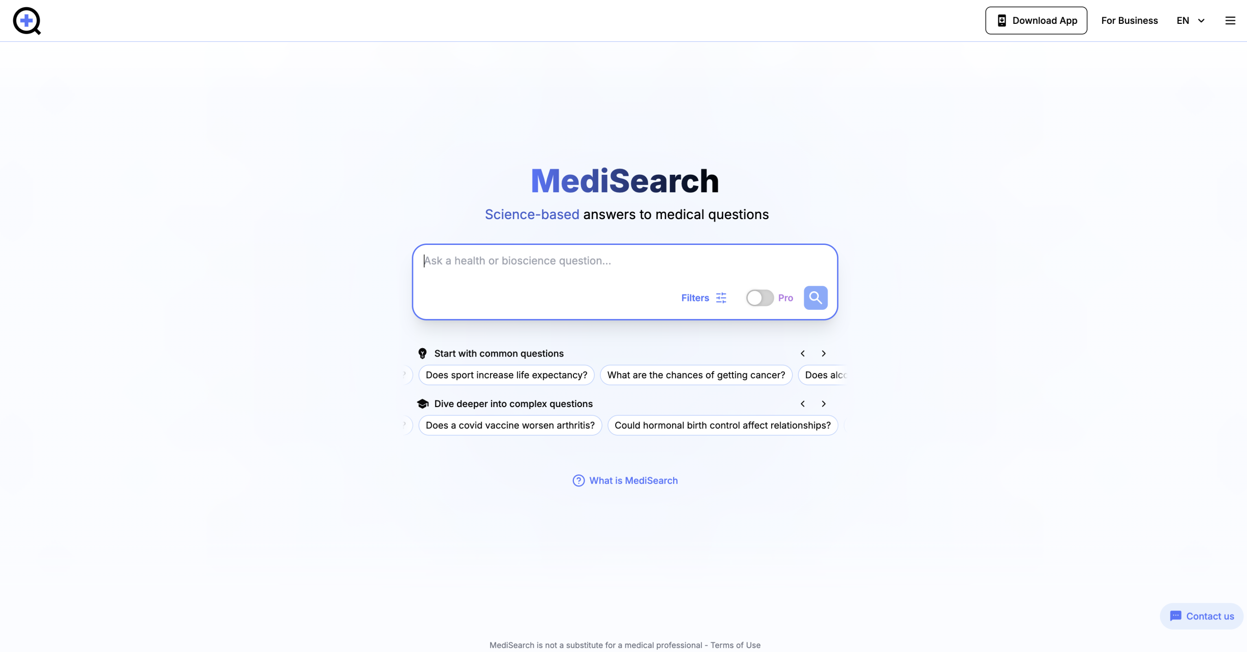 MediSearch: Science-Backed Answers to Health Questions | ChatGate