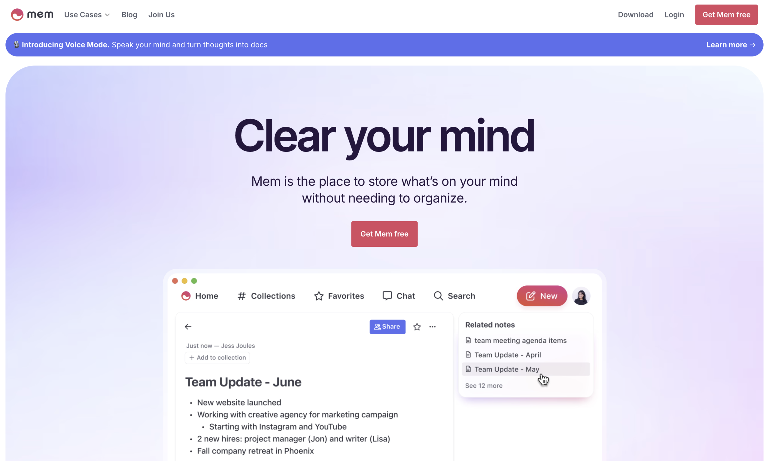 Mem: The AI Notes App for Entrepreneurs, Executives, and Knowledge ...