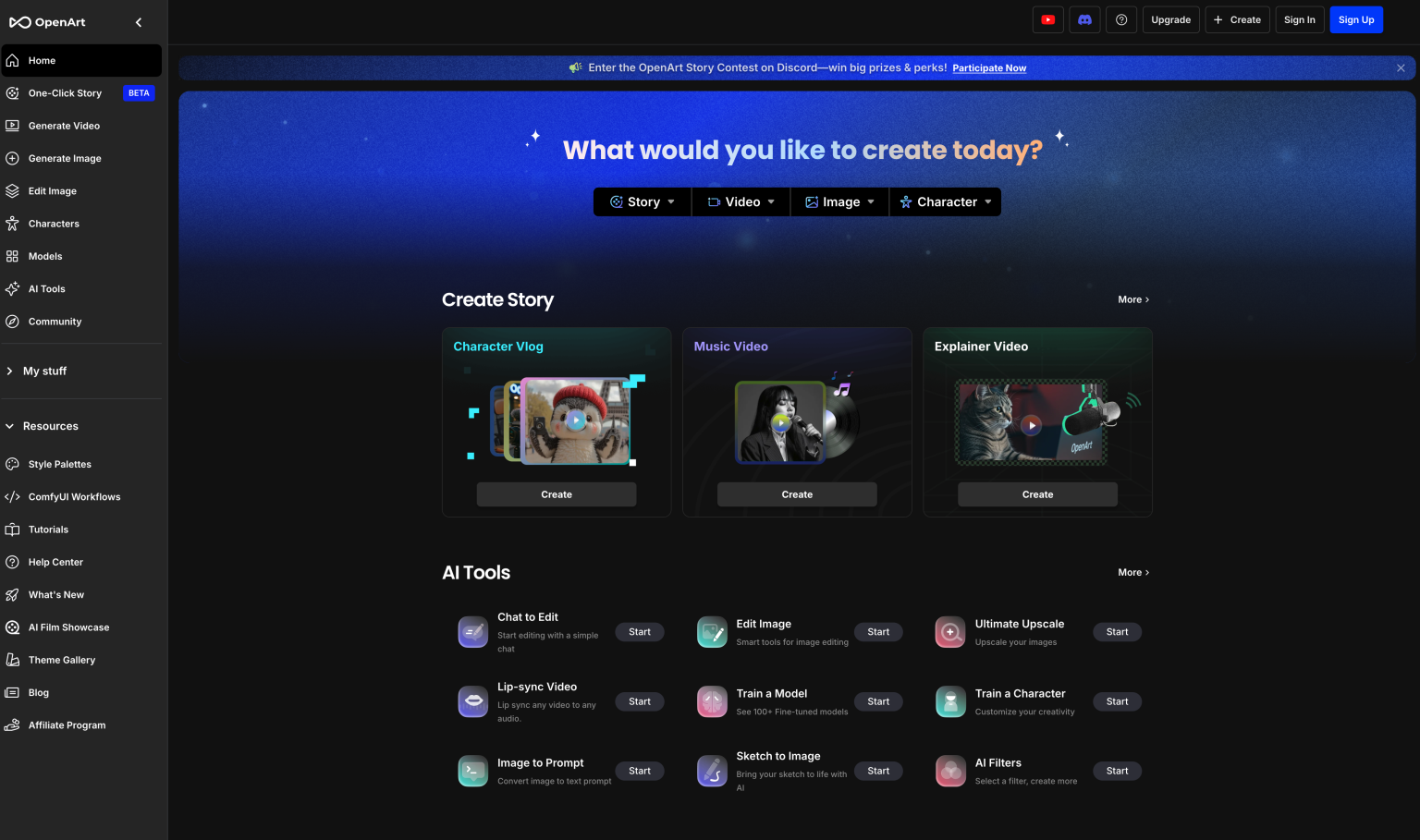 OpenArt: The All-in-One AI Platform for Creative Storytelling, Video, and Image Generation