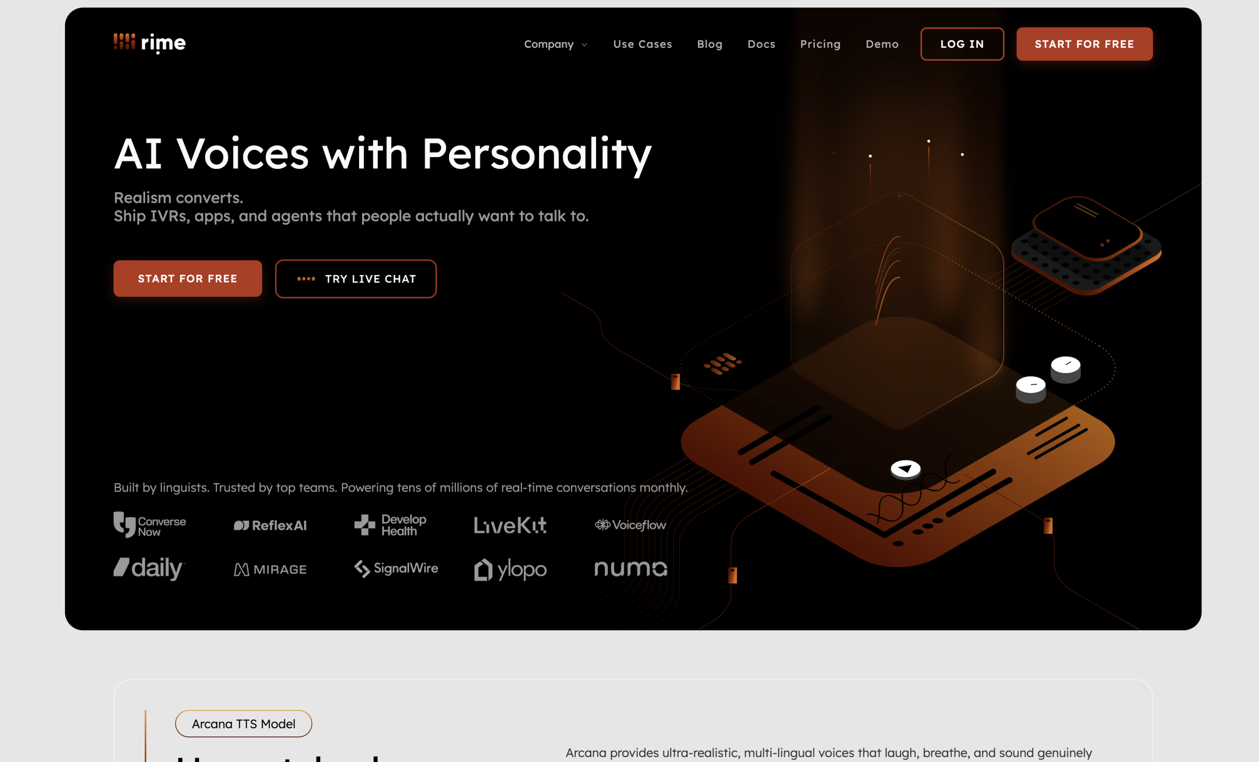 Rime: AI Voices for Real-Time, Human-Like TTS | ChatGate