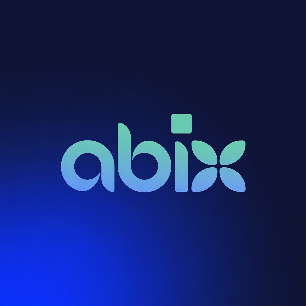ABIX logo with bold teal text and abstract accent - ChatGate