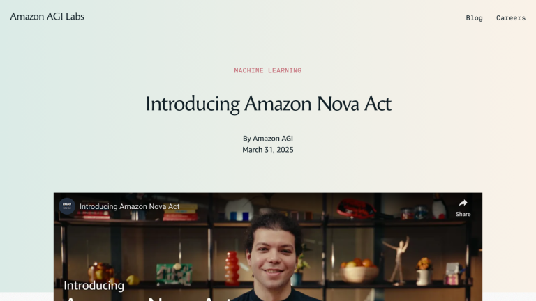 Amazon Nova Act SDK: Enabling Reliable Agentic AI for Browser Automation | ChatGate