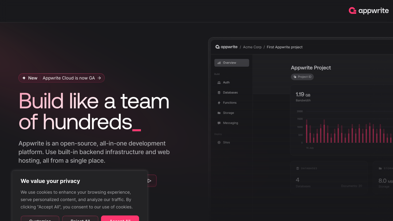Appwrite: The All-in-One Open-Source Backend Platform for Modern Developers | ChatGate
