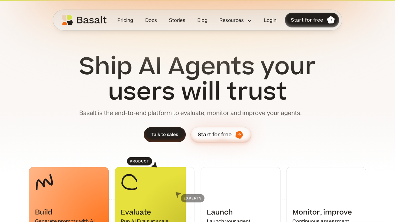 Basalt: Evaluate and Monitor Your AI Agents | ChatGate