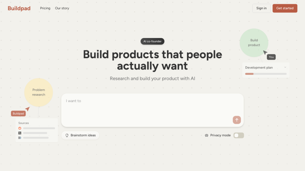 Buildpad: Build Products that People Actually Want | ChatGate