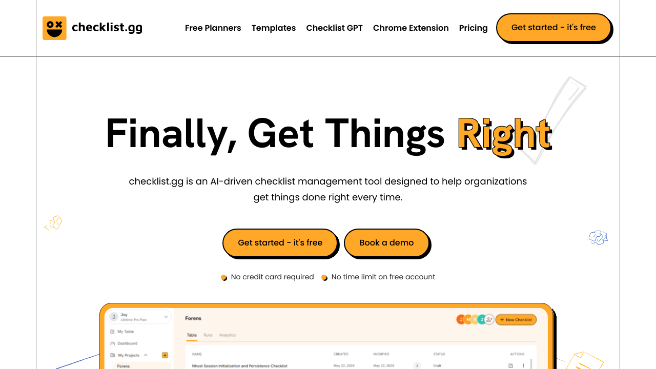 checklist.gg: The AI-Driven Checklist Management Tool | ChatGate