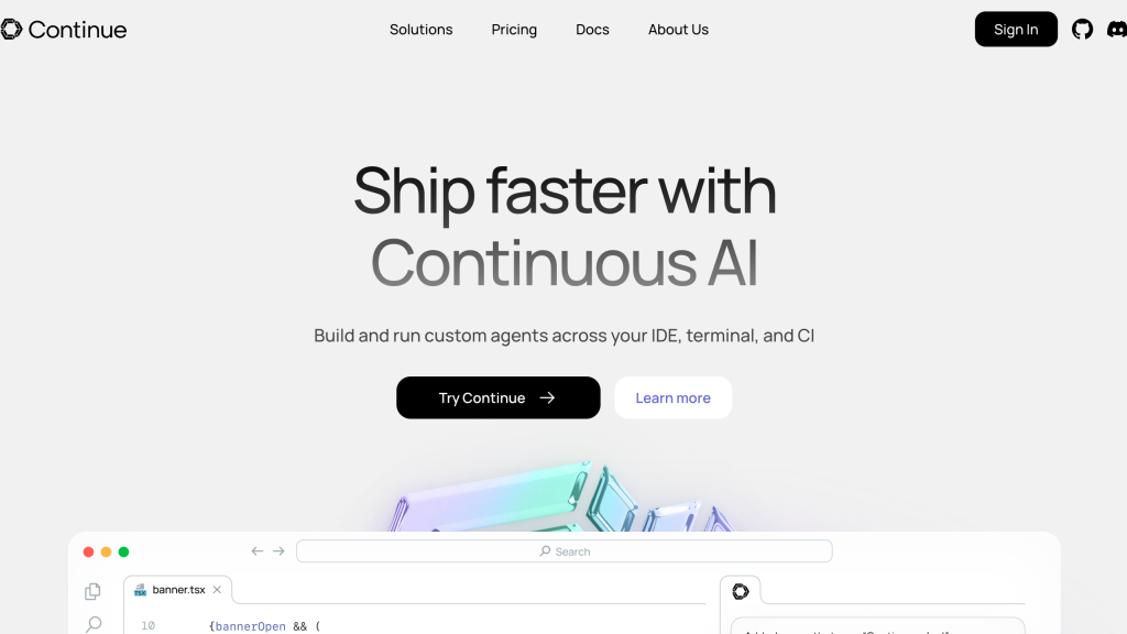 Continue: Open-Source AI Agents for Your IDE | ChatGate