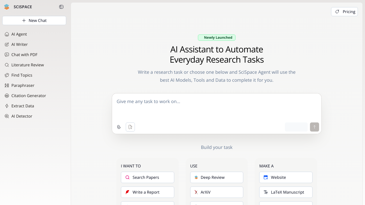SciSpace: Automate Everyday Research Tasks with AI | ChatGate