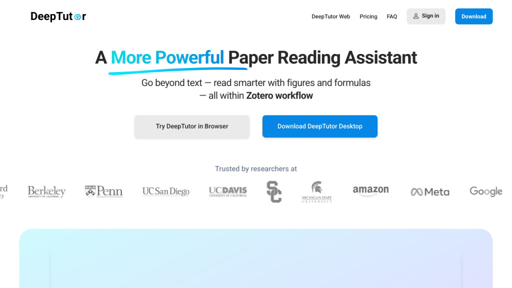 DeepTutor: AI-Powered Paper Reading Inside Zotero | ChatGate