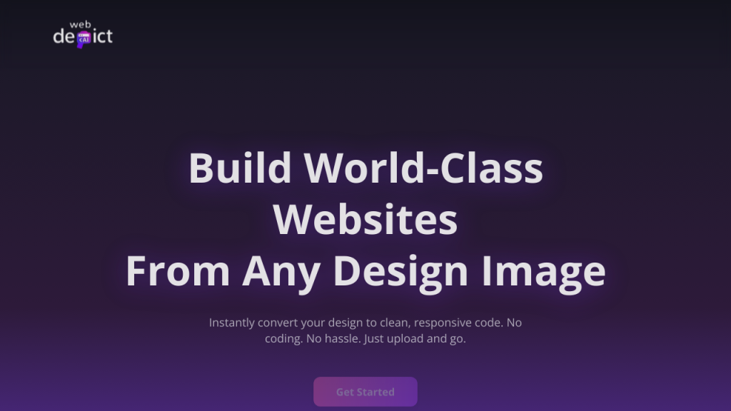 DepictWeb：AI 驱动的设计到网站转换器 | ChatGate