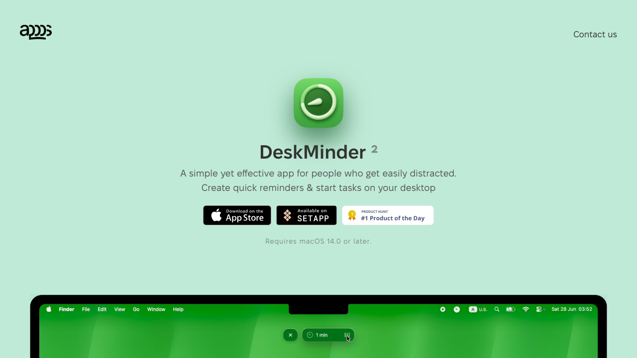 DeskMinder: Quick Desktop Reminders for Easily Distracted Users | ChatGate