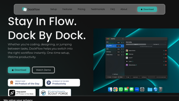 DockFlow: The Ultimate macOS Dock Preset Switcher for Productivity ...