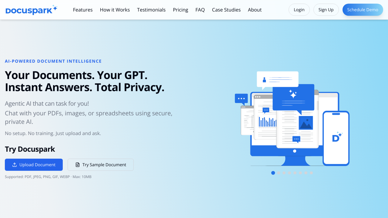 DocuSpark: AI-Powered Document Intelligence for Secure, Instant Answers | ChatGate