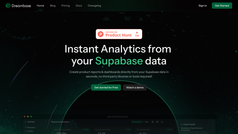 Dreambase: Instant Supabase‑native analytics | ChatGate