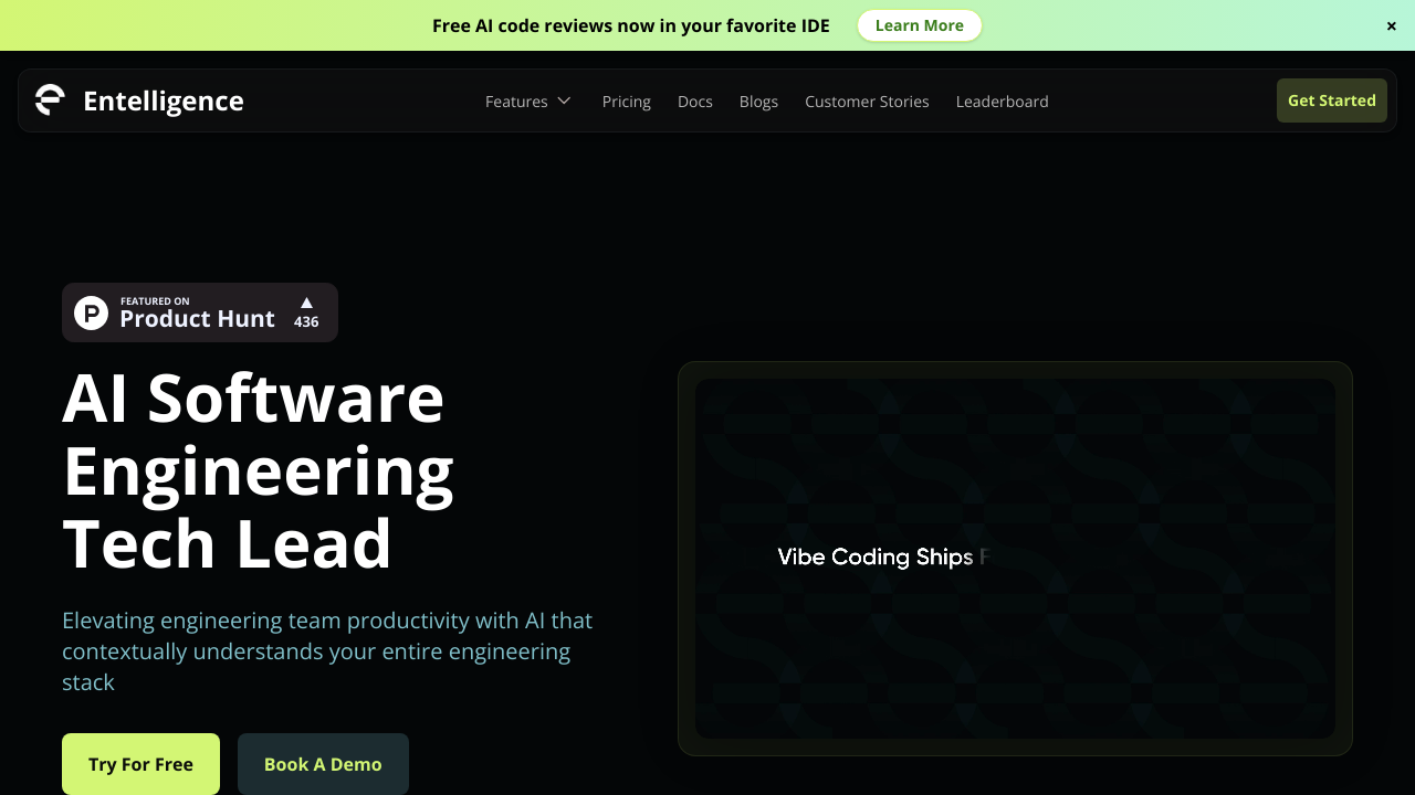 Entelligence.ai: AI code reviews with full codebase context | ChatGate