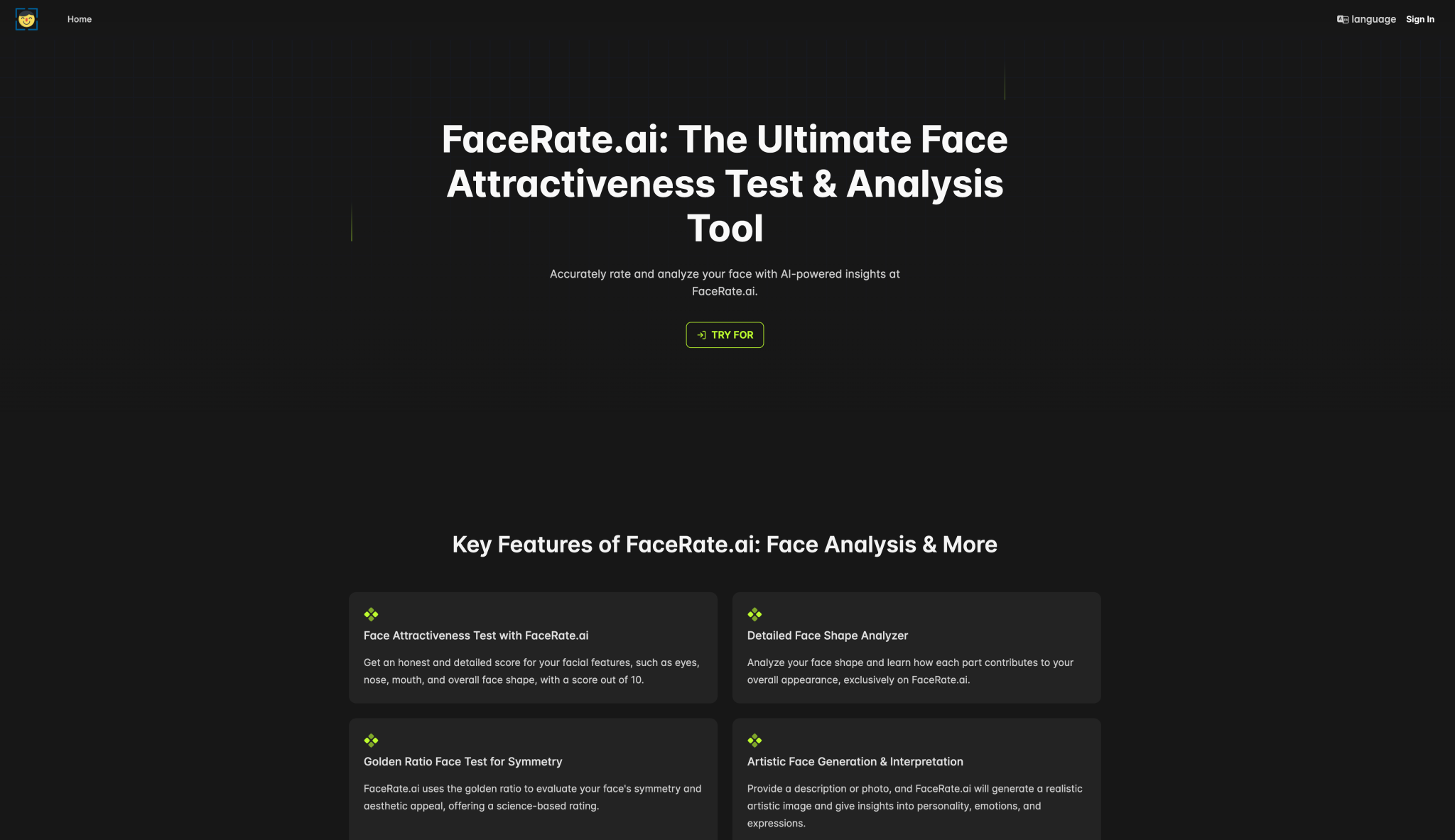 FaceRate.ai: AI Face Attractiveness & Symmetry Scores | ChatGate