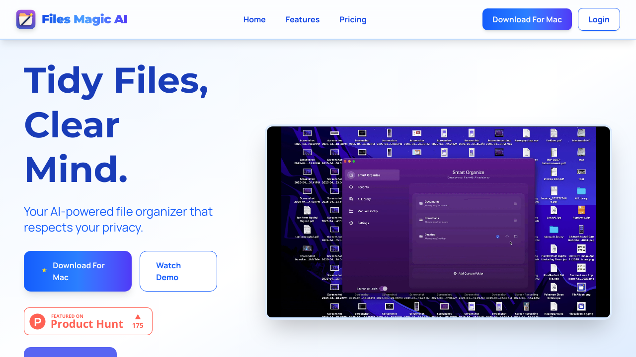 Files Magic AI: The Effortless File Organization and Privacy-First Automation | ChatGate