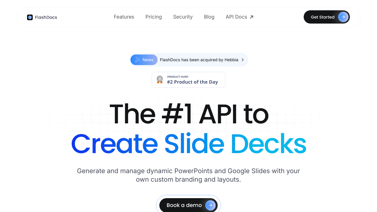 FlashDocs API: Create Custom PowerPoint & Google Slides Programmatically | ChatGate