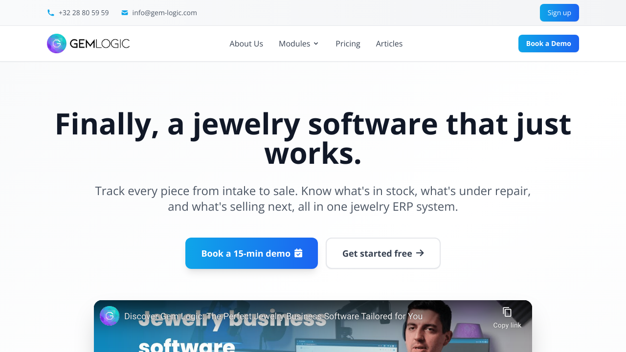 Gem Logic: Complete All-in-One Jewelry Business Management Software | ChatGate