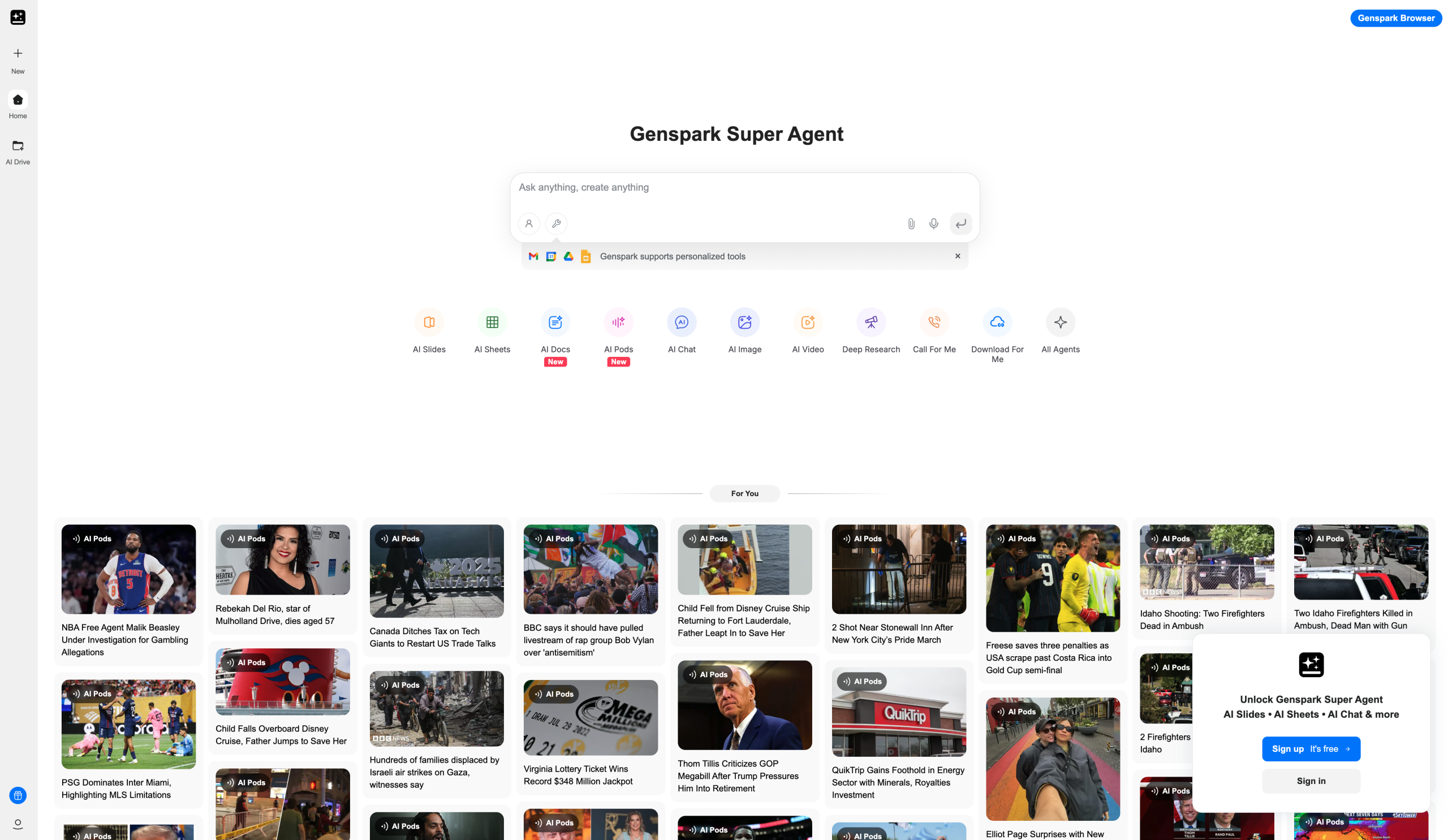 Genspark: The All-in-One AI Workspace for Intelligent Productivity | ChatGate