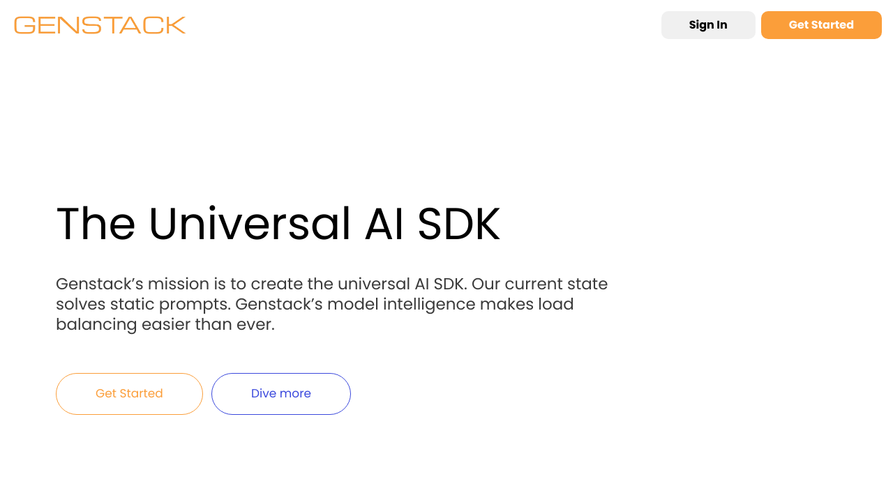 Genstack: The Universal AI SDK Unlocking Seamless Model Integration | ChatGate
