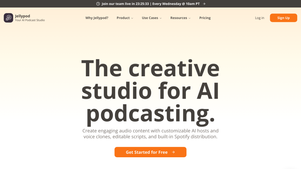Jellypod: The Creative Studio for AI Podcasting | ChatGate