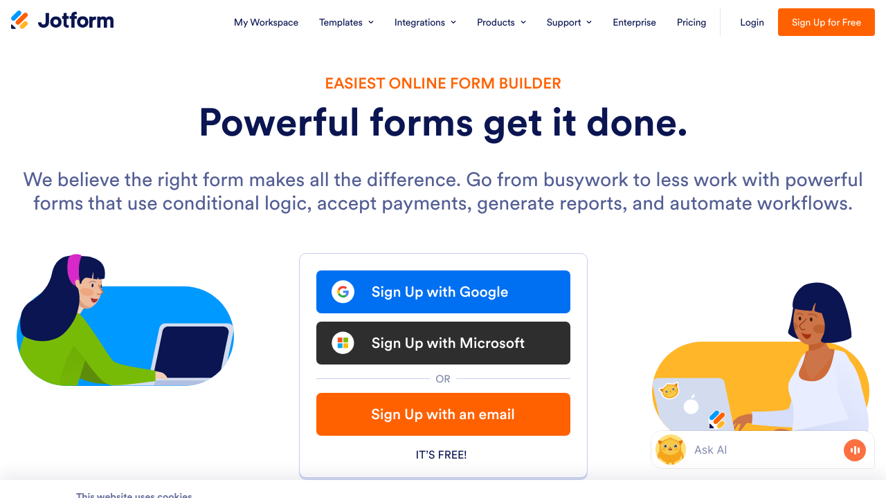 Jotform: No‑Code Forms, Payments, and AI Agents