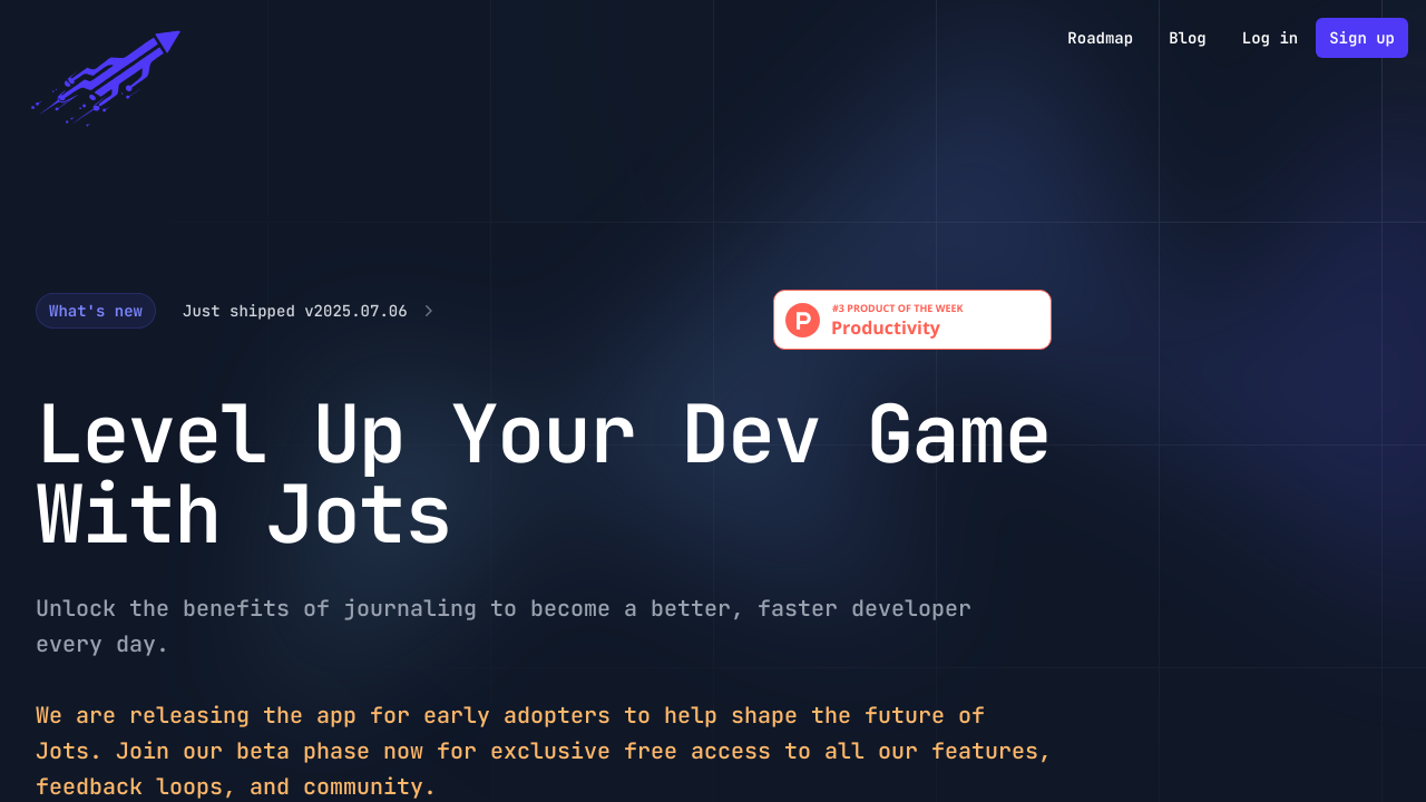 Jots: The Developer Journal Platform to Accelerate Engineering Growth ...