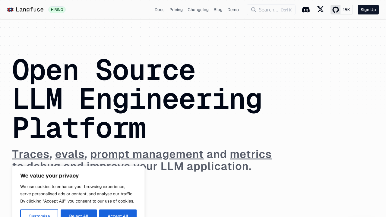 Langfuse: The Open Source LLM Engineering Platform | ChatGate