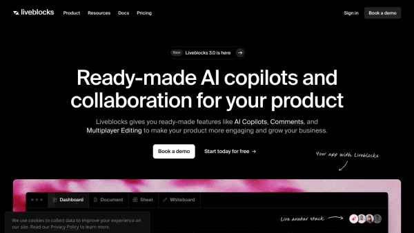 Liveblocks: AI copilots and multiplayer for your app | ChatGate