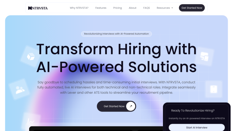 NTRVSTA: AI-Powered Interview Automation Platform | ChatGate