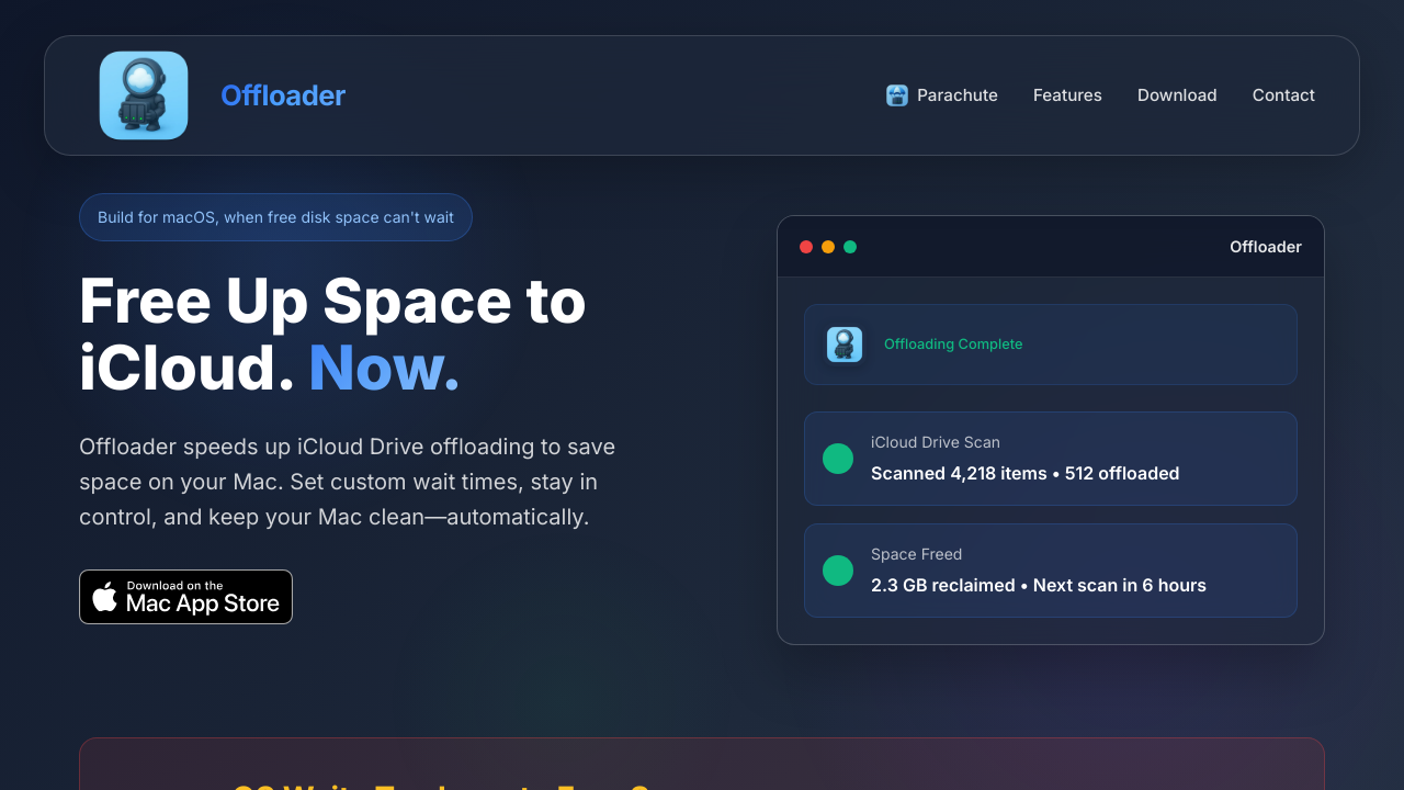 Offloader: Speed Up iCloud Drive Space Management for Mac | ChatGate