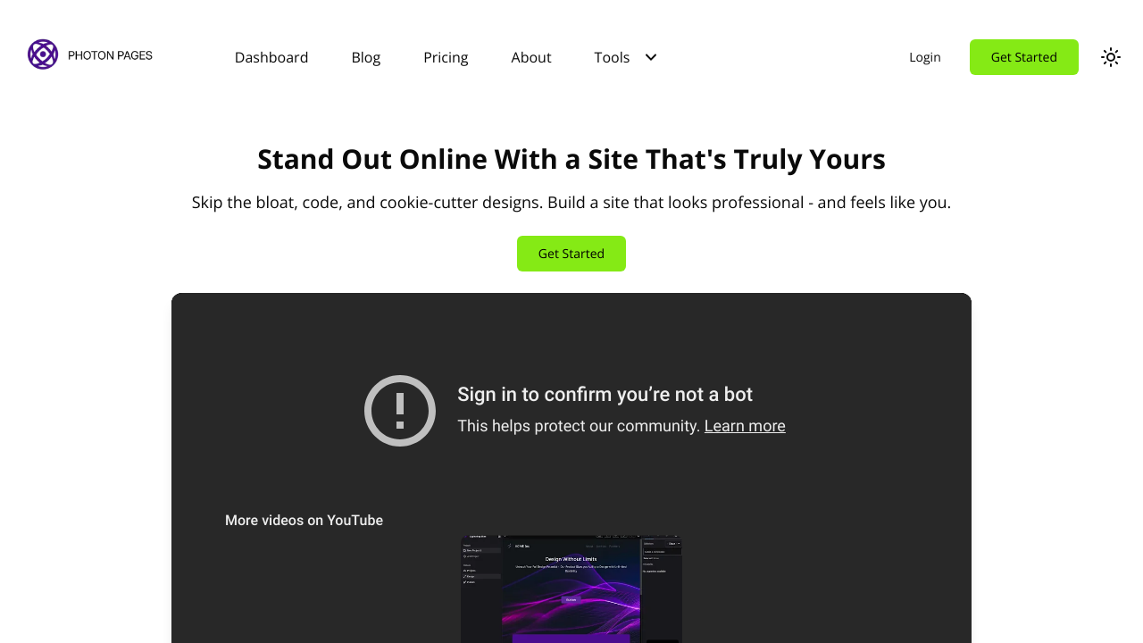 PhotonPages: No-Code Website Builder for Small Businesses | ChatGate