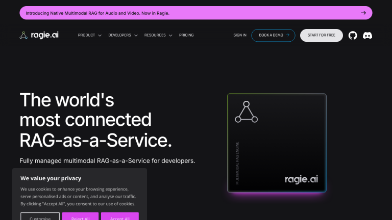 Ragie: Fully Managed RAG-as-a-Service for Developers | ChatGate