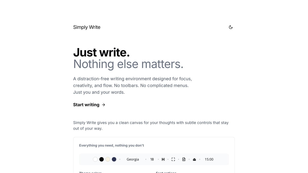 Simply Write: The Ultimate Distraction-Free Writing Tool | ChatGate