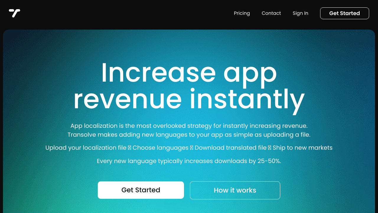 Transolve: Instant App Localization in 41 Languages | ChatGate