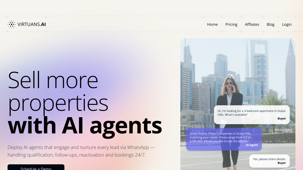 Virtuans AI: Transforming Real Estate Sales with Autonomous AI Agents | ChatGate