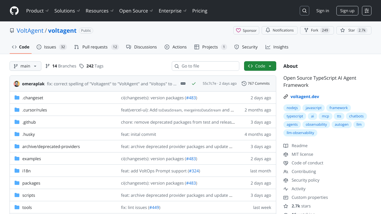 VoltAgent：用于可扩展、模块化智能体应用的开源 TypeScript AI 智能体框架 | ChatGate