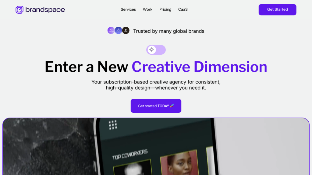 Brandspace: Subscription-Based Creative Agency for High-Quality Design