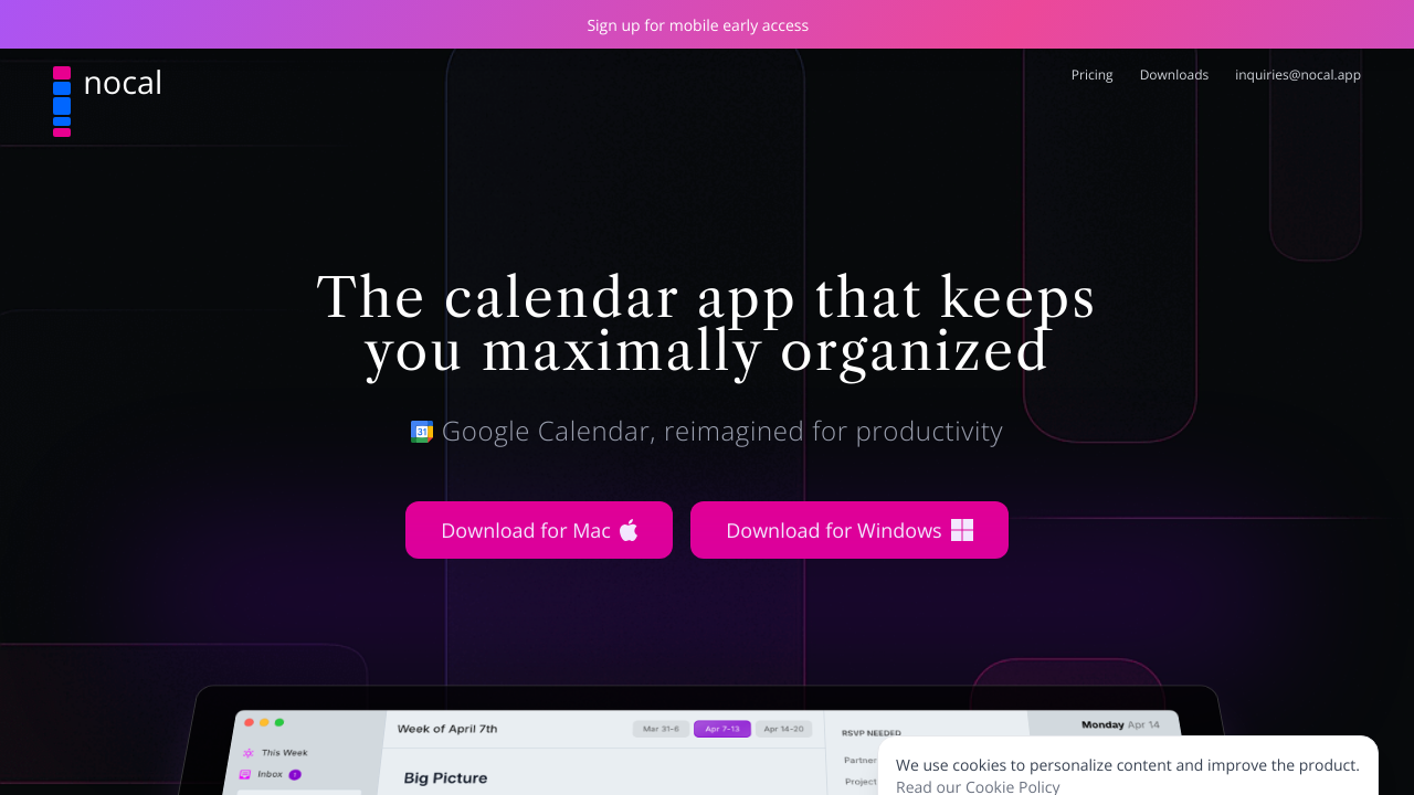 nocal: The AI Calendar App Designed for Maximum Productivity | ChatGate
