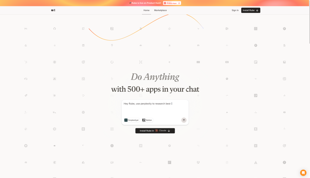 Rube: Let Your AI Use 500+ Apps in Chat | ChatGate