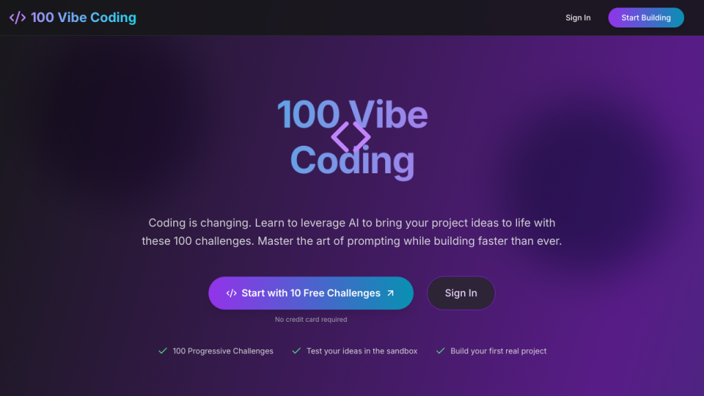100 Vibe Coding: Build Projects Through AI Challenges | ChatGate