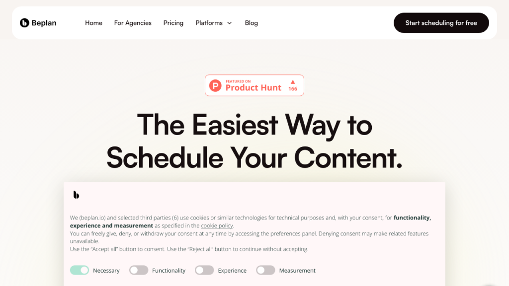 Beplan: Schedule Social Posts Faster, Smarter | ChatGate