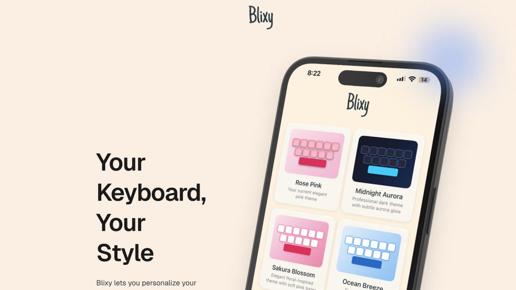 Blixy: Personalize iOS Typing with Themes and Fonts | ChatGate