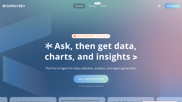 Capalyze: Turn Web Data Into Trusted Reports | ChatGate