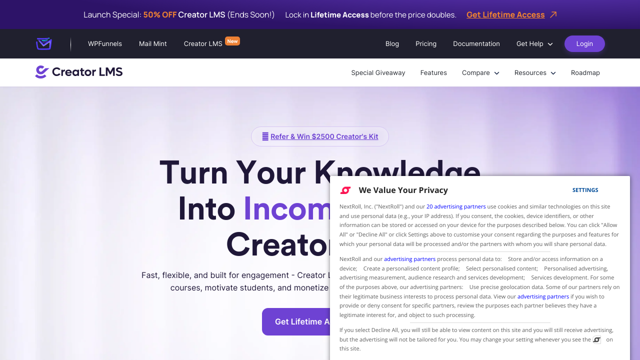 Creator LMS: All‑in‑One WordPress Course Builder for Ownership | ChatGate